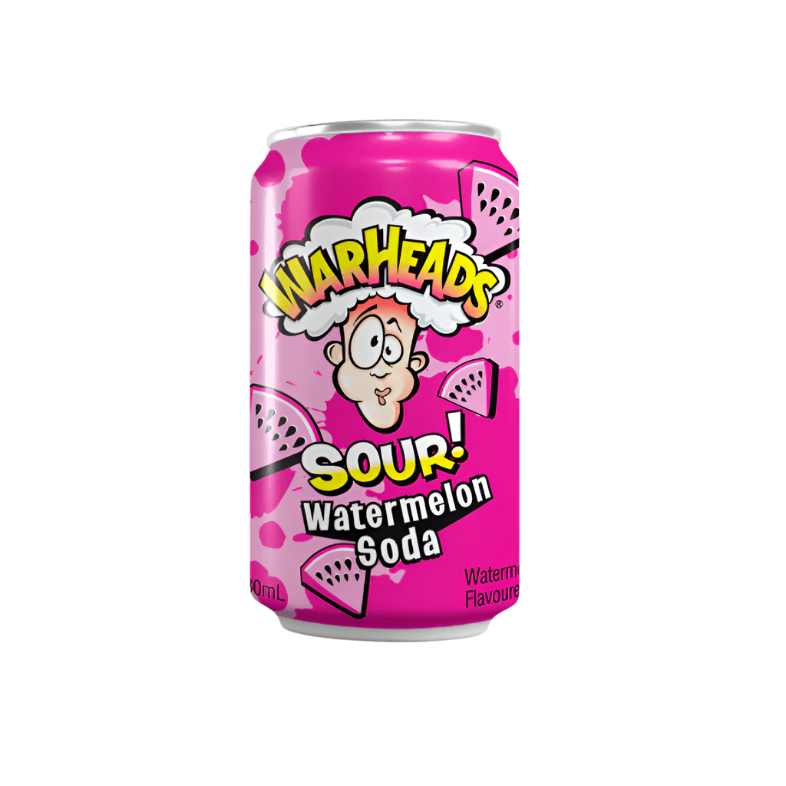 Warheads Sour Watermelon Soda 355ml